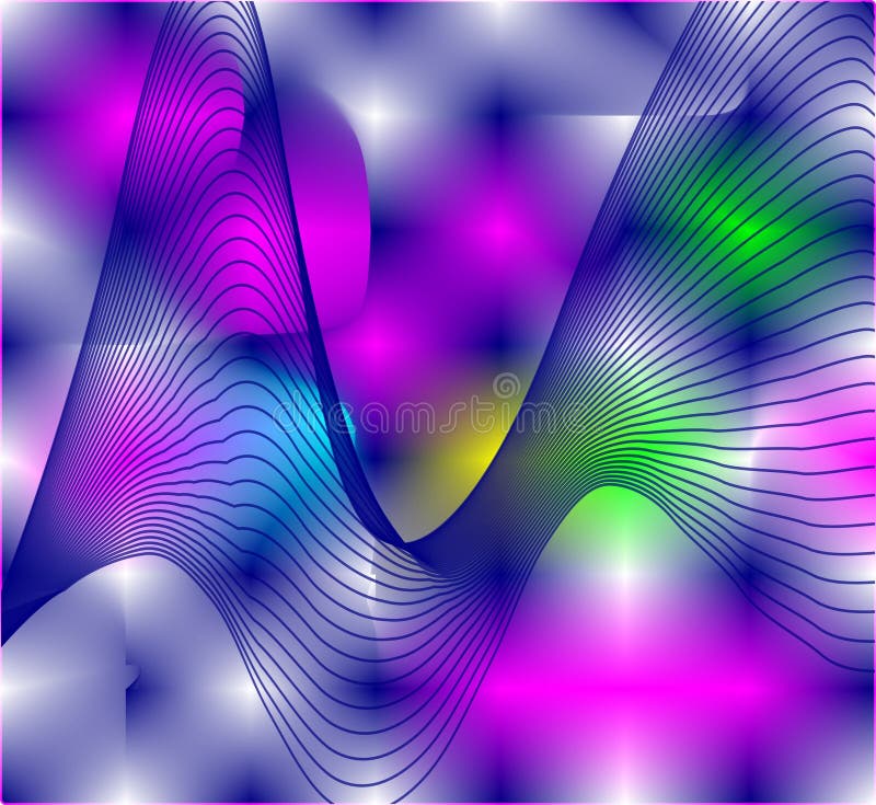 Abstract Blurred Gradient Colorful Fluid Vector Background, Falling ...