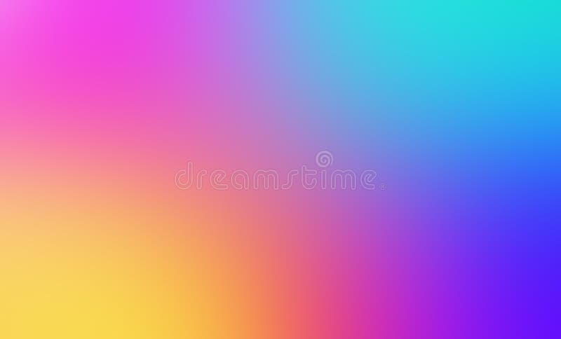 Abstract Blurred Gradient Mesh Background in Bright Rainbow Colors ...