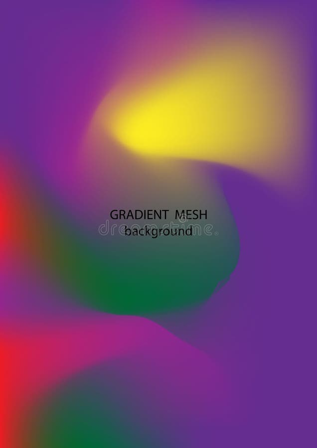 Abstract Blurred Gradient Mesh Colorful Rainbow Background. Mesh ...