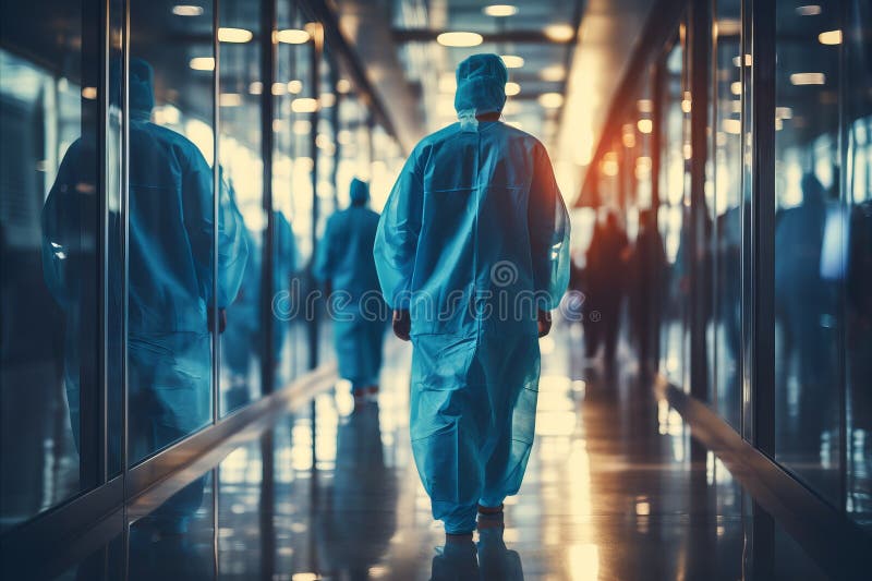 Blurred Hospital Interior Abstract Medical Background Modern Healthcare ...