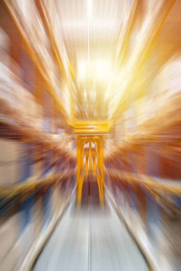 Abstract Blurred Industrial Background, Warehouse, Vertical Background ...