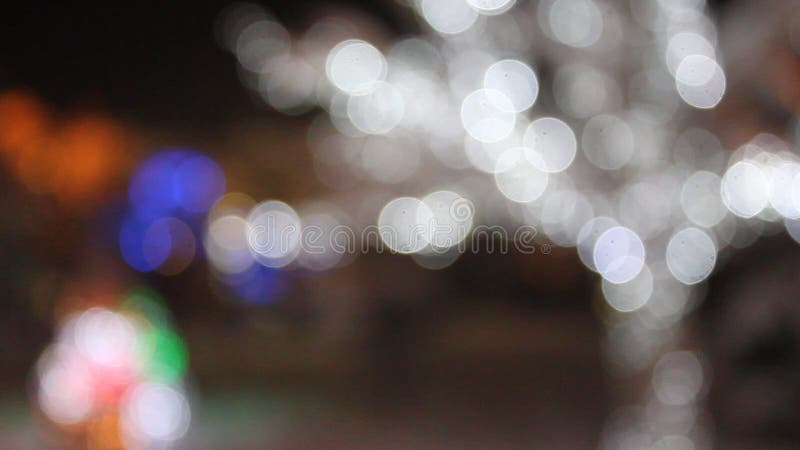 Abstract Blurred Background with Bubbles and Multi-colored Flashing ...