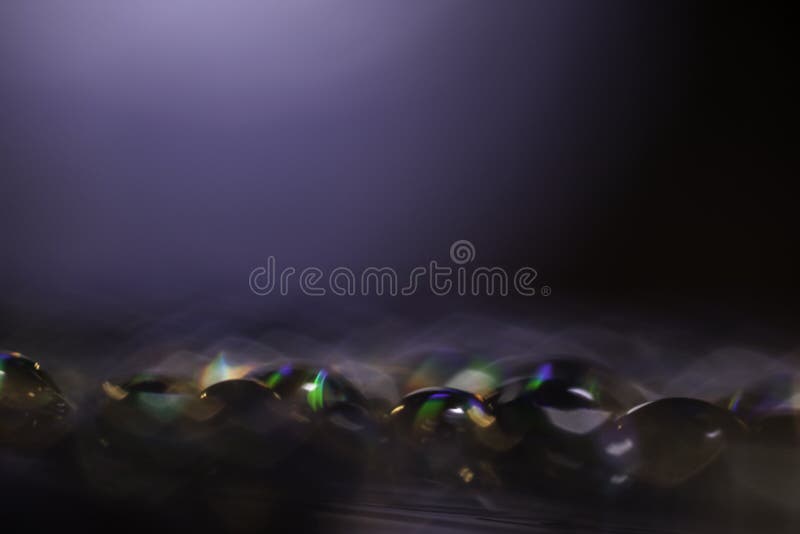 Abstract Blurred Magic Rainbow Water Drops Closeup Stock Image - Image ...