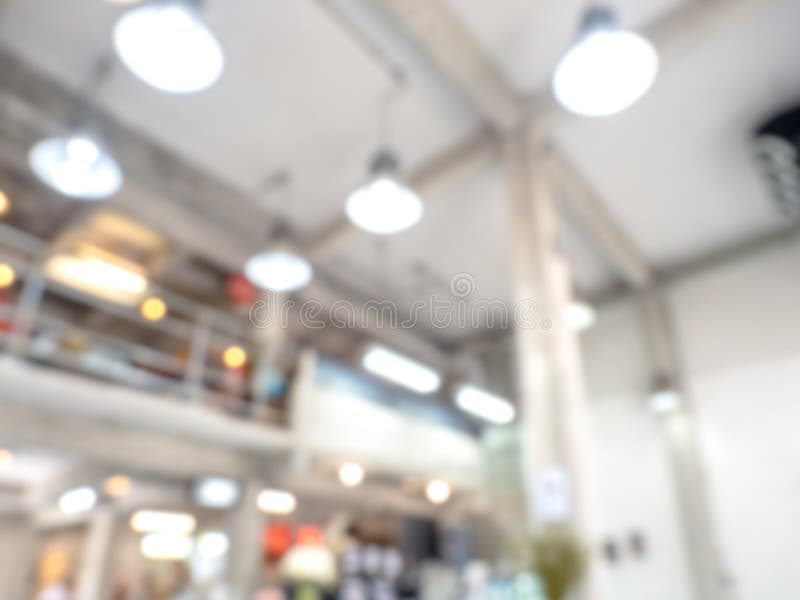 Abstract Blurred Modern White Cafe Workspace Background, Interior ...