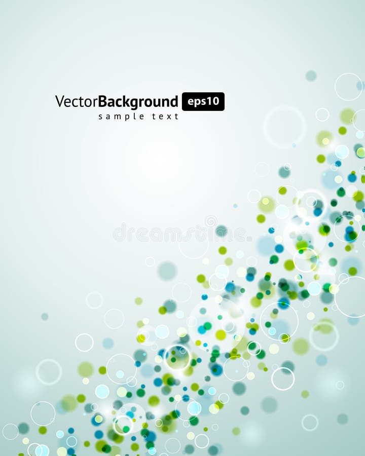 Abstract Blurred Multicolor Bubbles Particles Dynamic Flow Poster ...