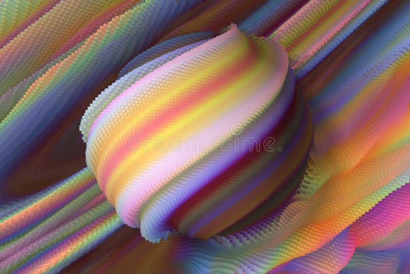 Abstract Blurred Multicolored Background with a Sphere Stock ...