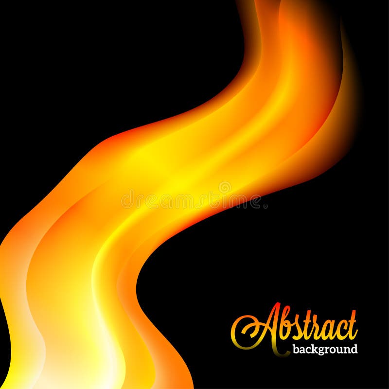 Abstract Blurred Orange Flame Background Stock Vector - Illustration of ...
