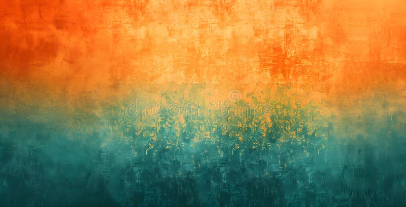 Abstract Blurred Orange Teal Gradient Background Stock Illustration ...