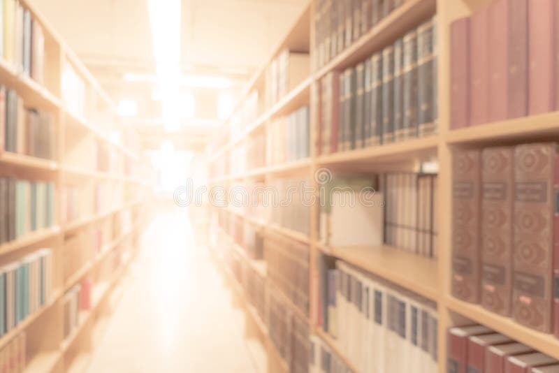 Abstract Blurred Public Library Interior Background Stock Image - Image ...