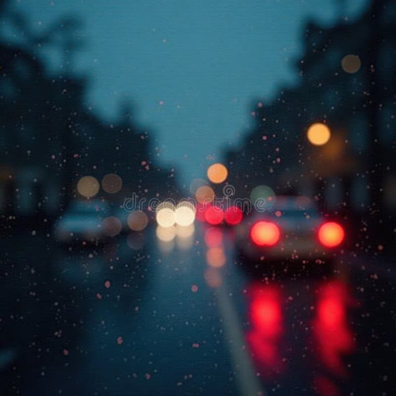 Abstract Blurred Rain Streaks on Dark Background, Liquid, Abstract ...