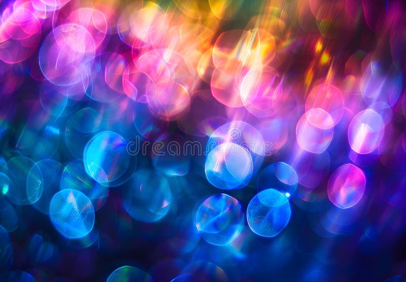 Abstract Blurred Rainbow Light Reflections Stock Illustration ...