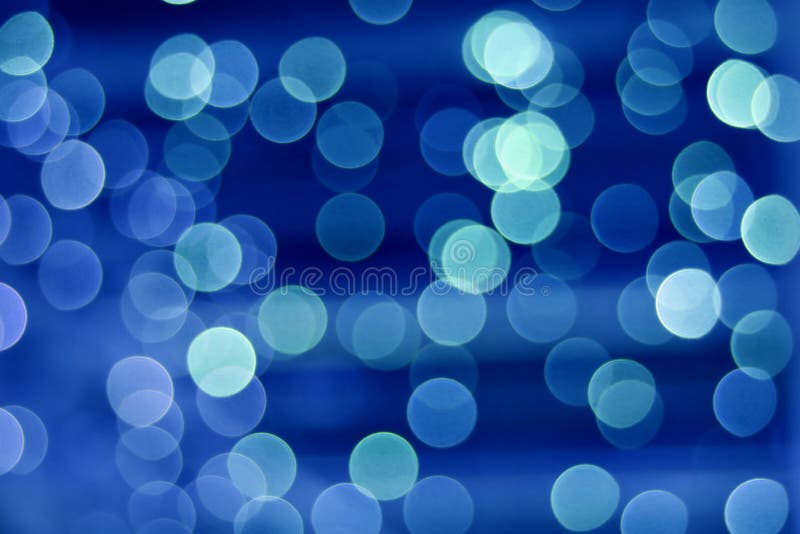 Abstract Blurred Vibrant Blue Illuminated Decorative Lights for ...