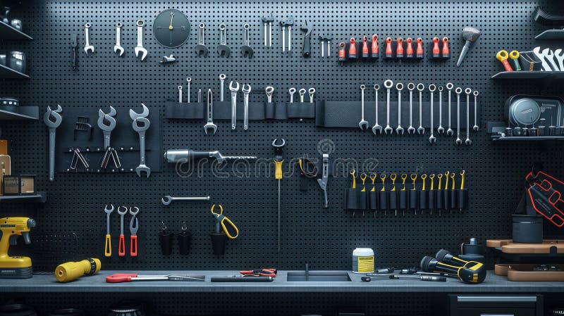 Abstract Blurred View Modern Hardware Store Interior Background Stock ...