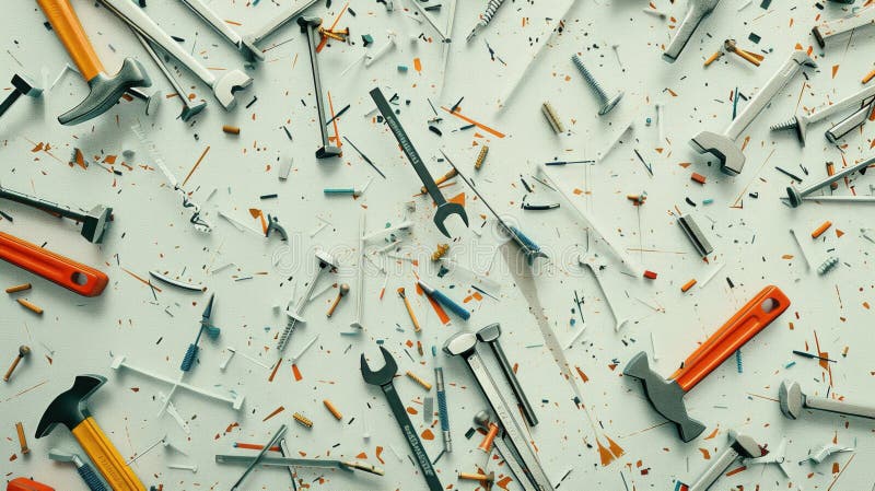 Abstract Blurred View Modern Hardware Store Interior Background Stock ...