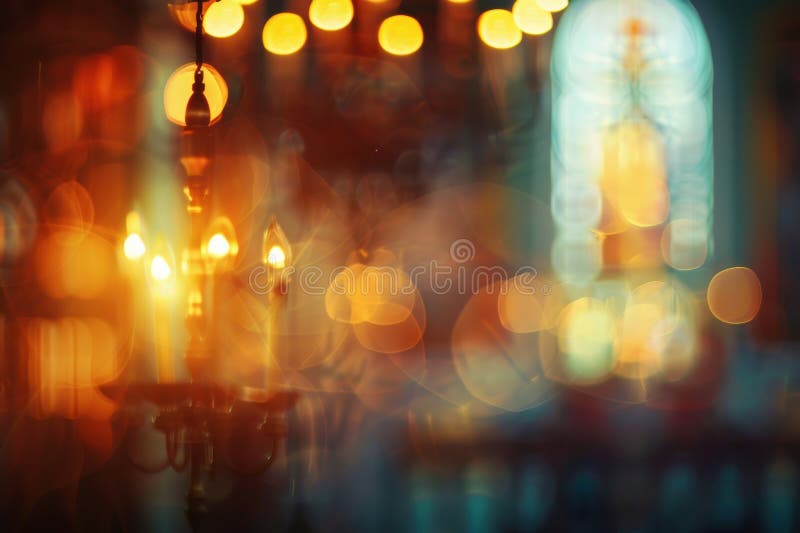 Abstract Blurred View of an Orthodox Church, Ideal for Easter-themed ...