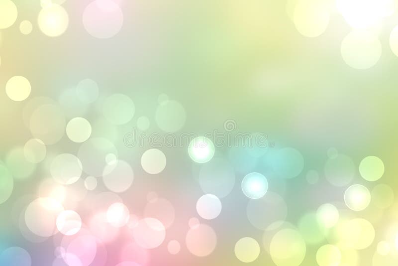 Abstract Blurred Vivid Spring Summer Light Pastel Bokeh Background ...