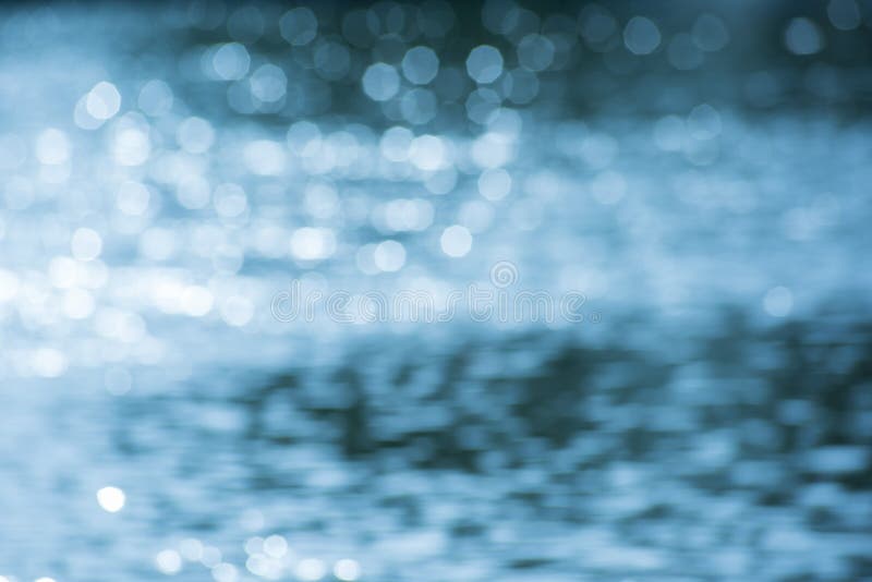 Abstract Blurred Water Background with Bokeh Stock Image - Image of ...