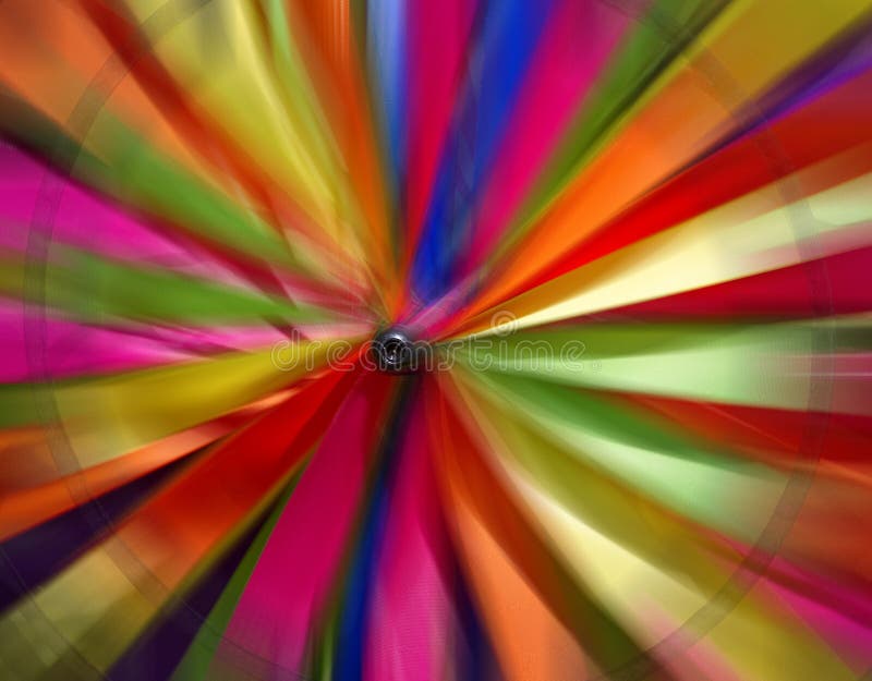 Abstract Blurred Wind Spinner Closeup Stock Image - Image of abstract ...