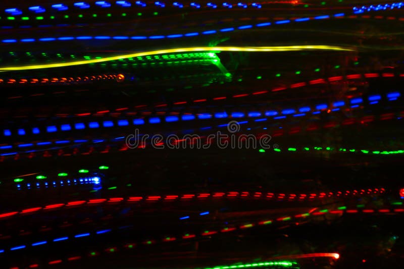 Abstract Blurry Background with Pattern from Colorful Traces of Lights ...
