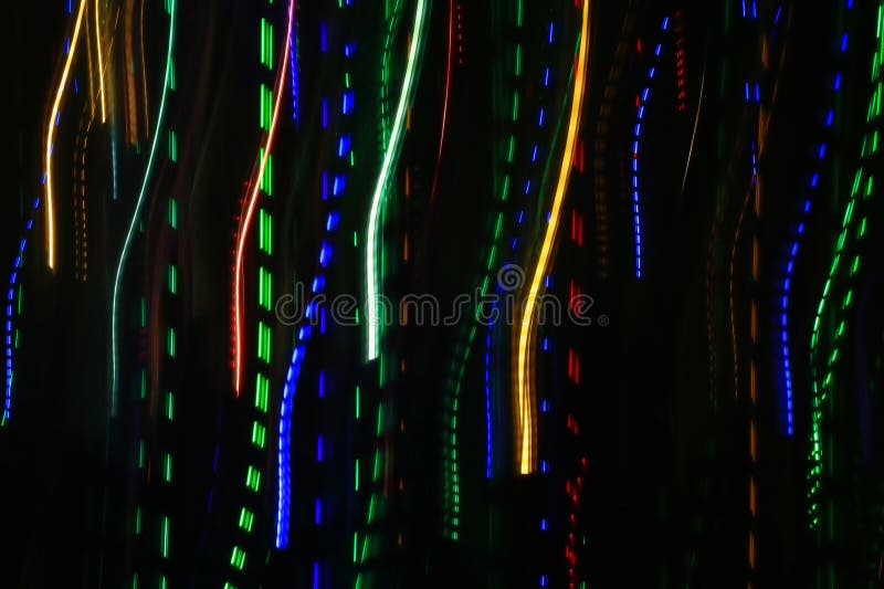 Abstract Blurry Background with Pattern from Colorful Traces of Lights ...