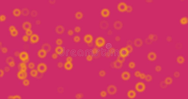 Abstract Blurry Circle Particles Flying on Pink Background Stock ...