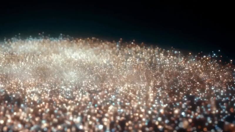 Abstract Blurry Dots Random Moving with Shiny Light. Stock Video ...