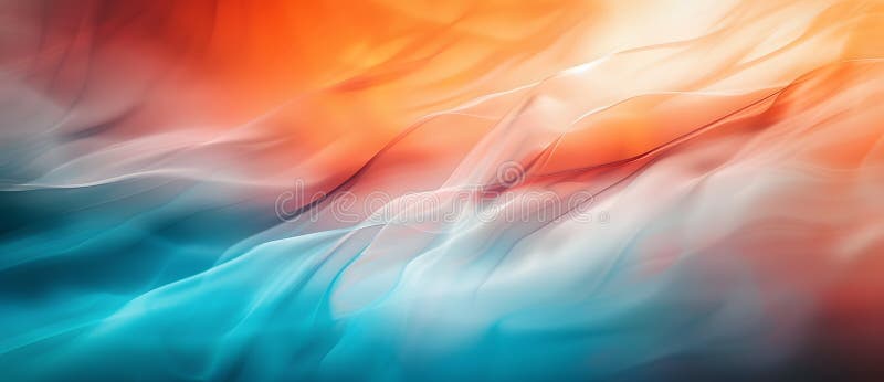 Abstract Blurry Gradient Background with Soft Shapes Stock Illustration ...