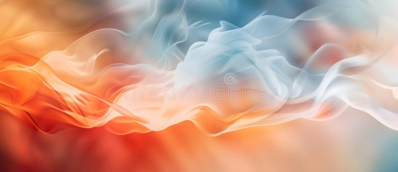 Abstract Blurry Gradient Background with Soft Shapes Stock Illustration ...