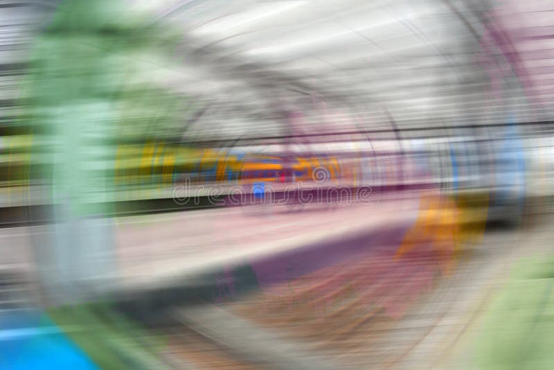 Abstract Blurry Background with Pattern from Colorful Traces of Lights ...