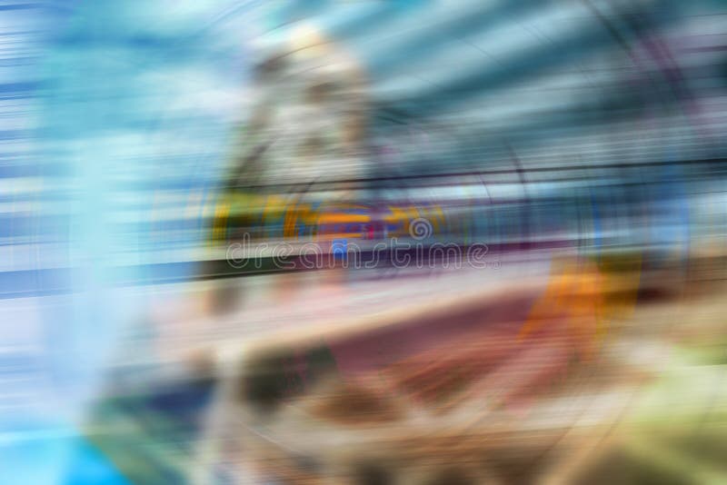 Abstract Blurry Background with Pattern from Colorful Traces of Lights ...