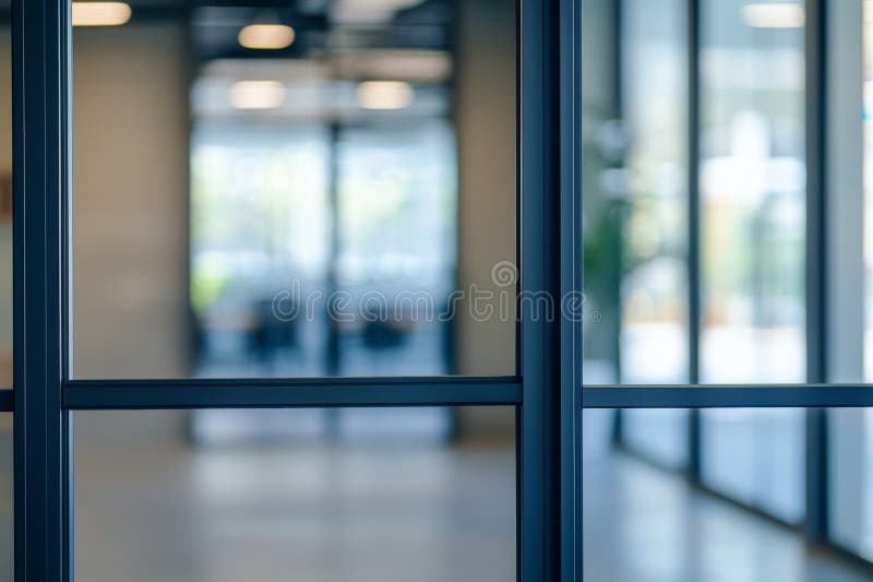This is an Abstract Blurry Office Interior Room with a Defocused Effect ...