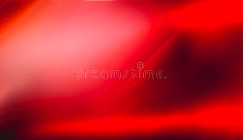 Abstract Blurry Smooth Image of Red Color, Generative AI. Stock ...