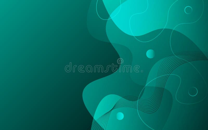 Vector Abstract Dark Teal Gradient Fluid Style Background with Curving ...