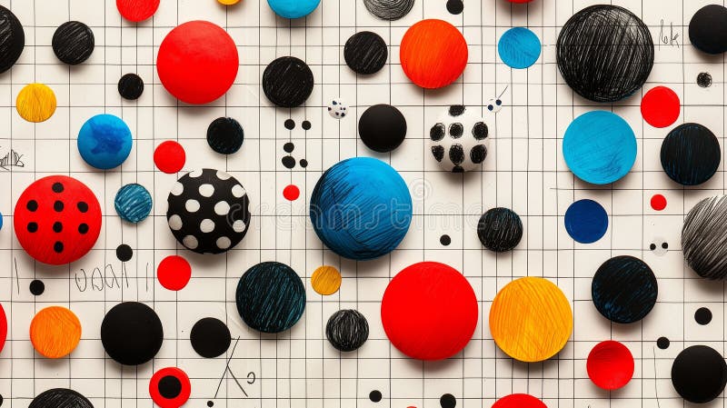 Abstract Board Game Pattern with Geometric Elements Stock Illustration ...