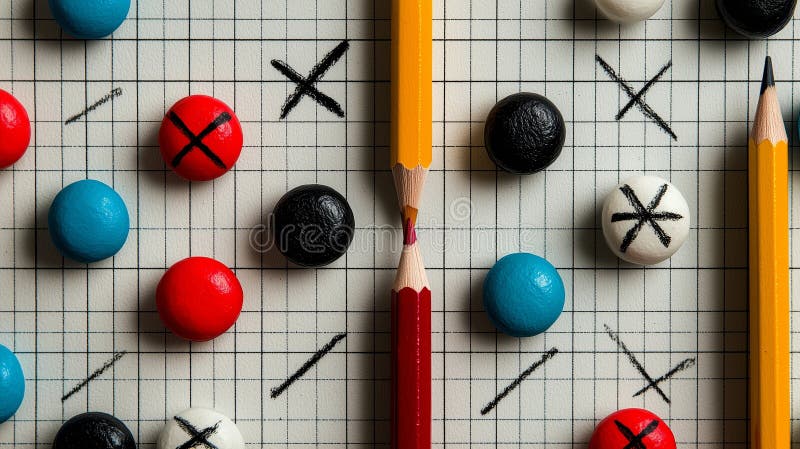 Abstract Board Game Pattern with Geometric Elements Stock Illustration ...