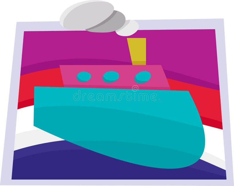 Abstract Boat stock vector. Illustration of vessel, patriotic - 25457800