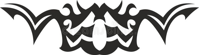 Abstract Body Tattoo. Isolated Object on a White Background Stock ...