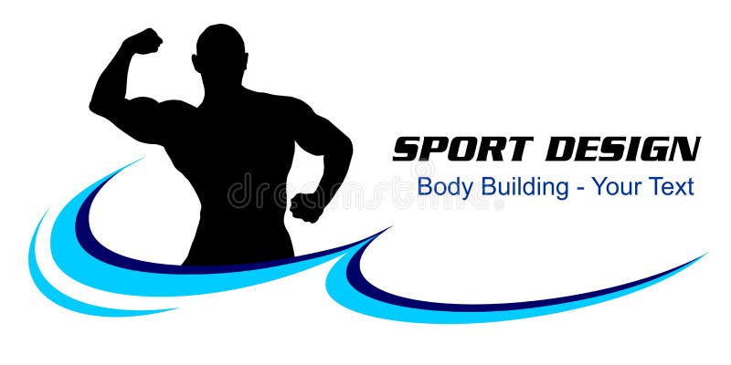 Abstract Bodybuilding Graphic in Vector Quality. Stock Vector ...