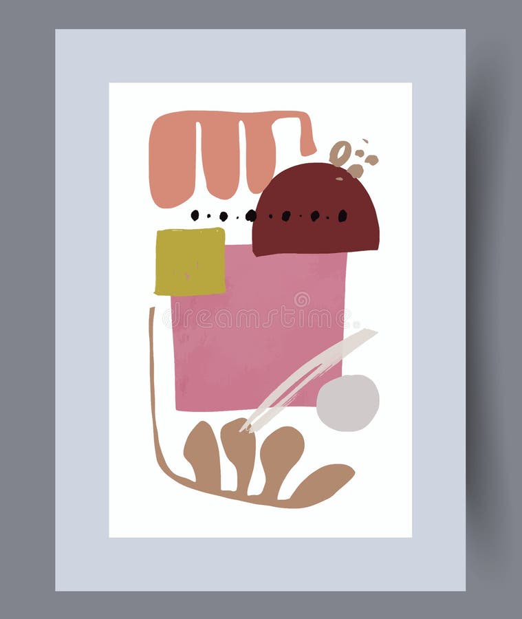 Boho Simple Minimal Wall Art Clean Background Template Simplistic ...