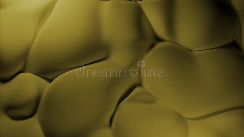 Abstract Boiling Yellow Liquid. Design. Yellow Sticky Bubbles. Stock ...