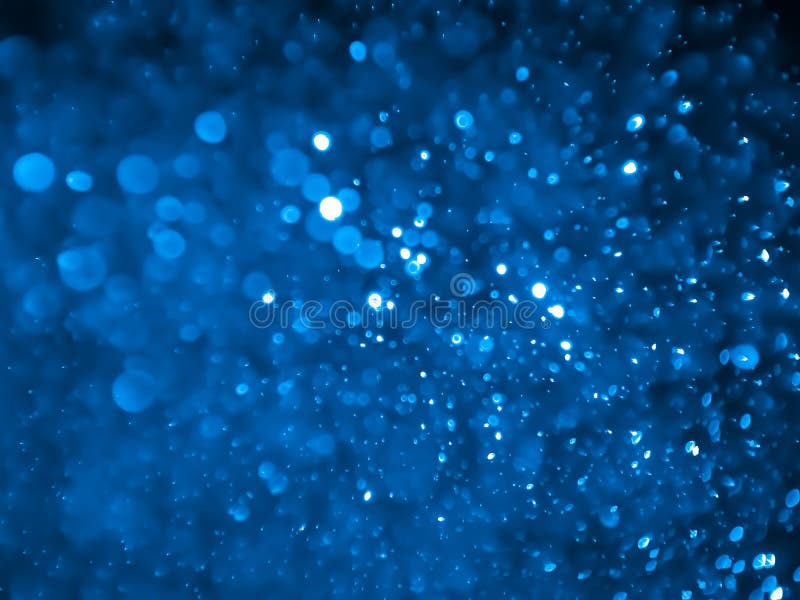 Abstract Bokeh Background With Blue Color Stock Image - Image of ...