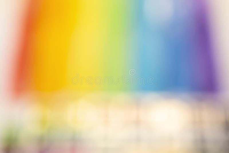 Abstract Bokeh Background with Gradient of All Rainbow Colors in ...