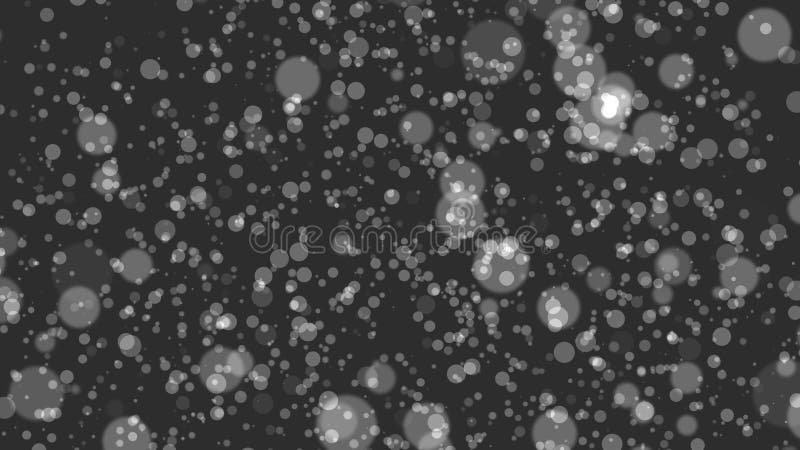 Abstract Bokeh Background, Gray Particles Stock Illustration ...