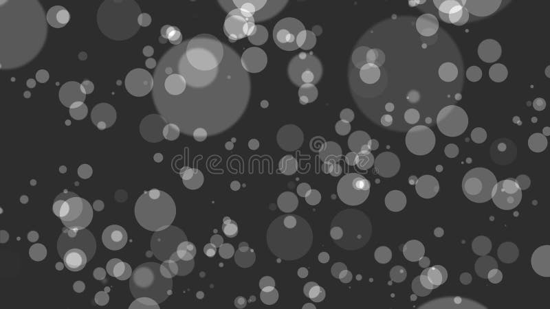 Abstract Bokeh Background, Gray Particles Stock Illustration ...