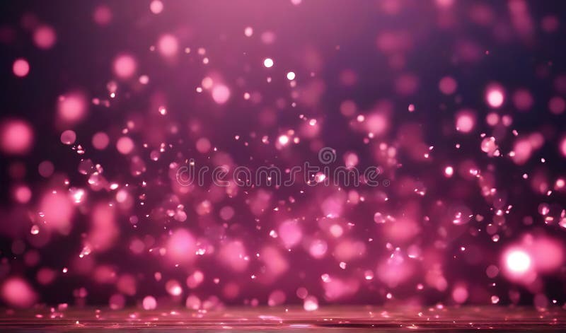 Abstract Bokeh Background of Pink Glittering Particles Stock ...