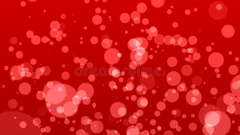 Abstract Bokeh Background, Red Particles Stock Illustration ...
