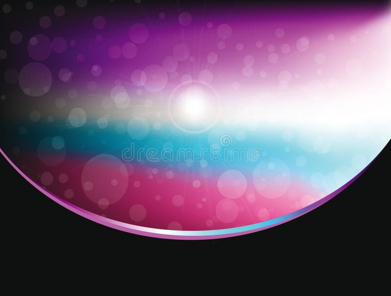 Abstract Bokeh Background with Space Motive Stock Vector - Illustration ...