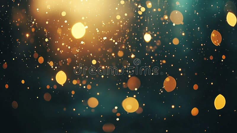 Abstract Bokeh Background with Sparkling Lights Colorful Orbs Stock Illustration - Illustration ...