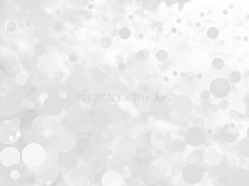 Abstract Bokeh Background of White, Silver Background. Stock ...