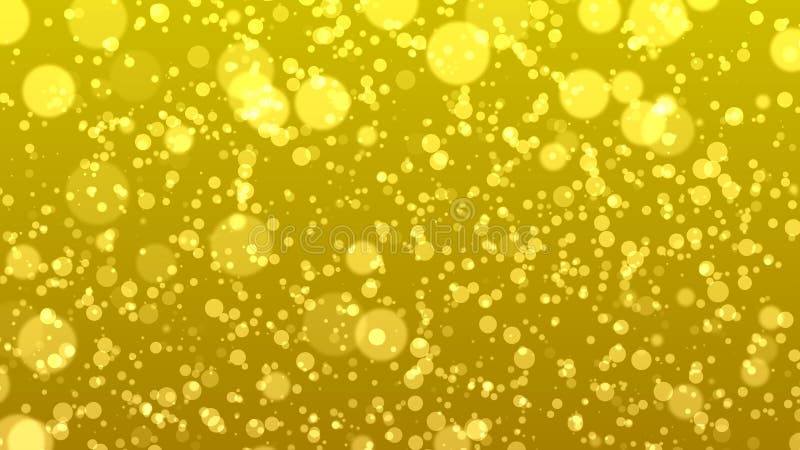 Abstract Bokeh Background, Yellow Particles Stock Illustration ...